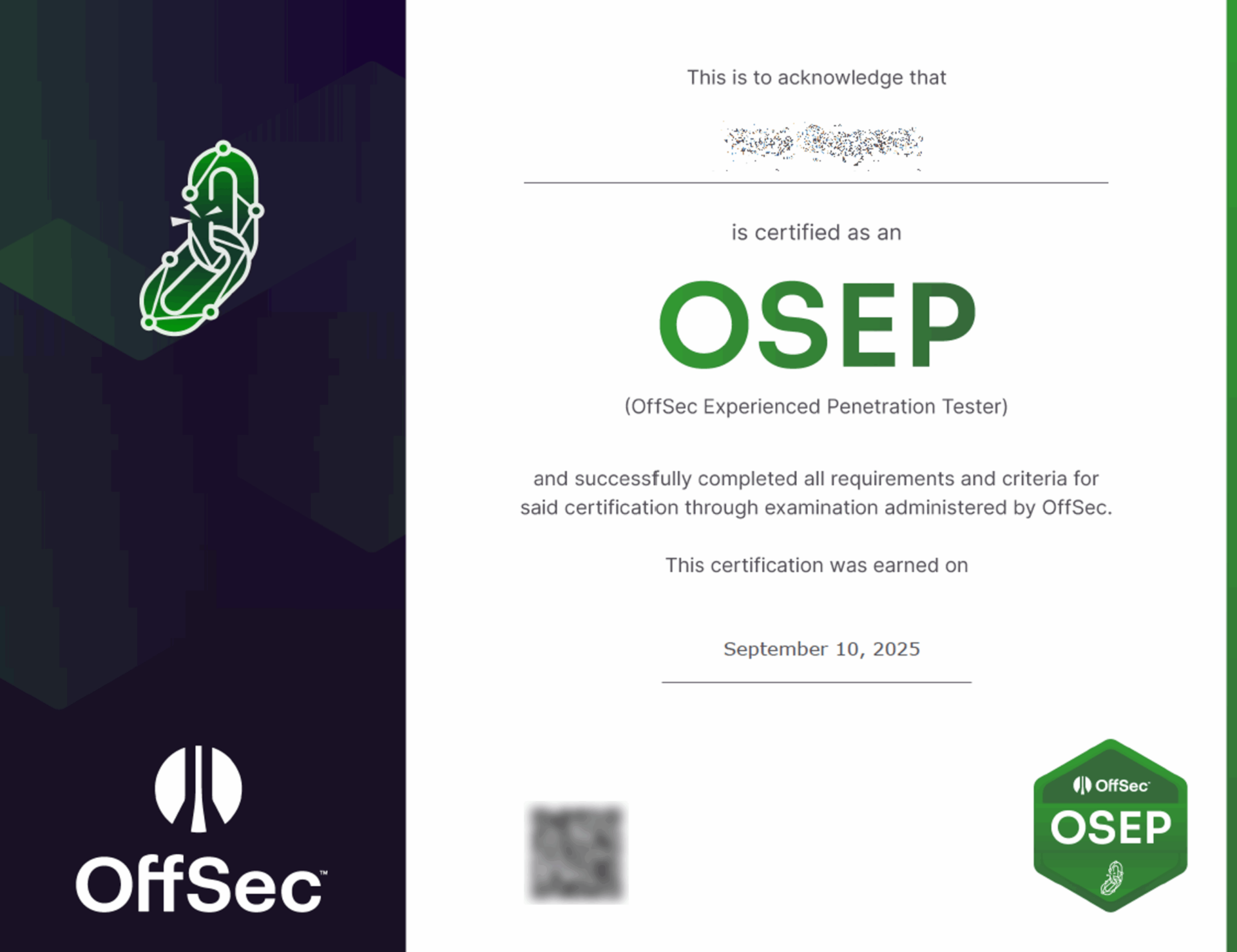 Our Engineer Earned OSEP Certification - Powder Keg Technologies